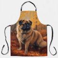 Pekingese in Autumn Leaves Fall Inspire Apron | Zazzle