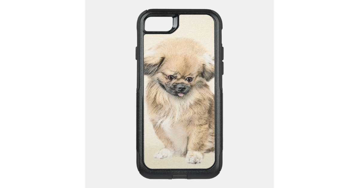 Pekingese Painting - Cute Original Dog Art Otterbox iPhone Case | Zazzle