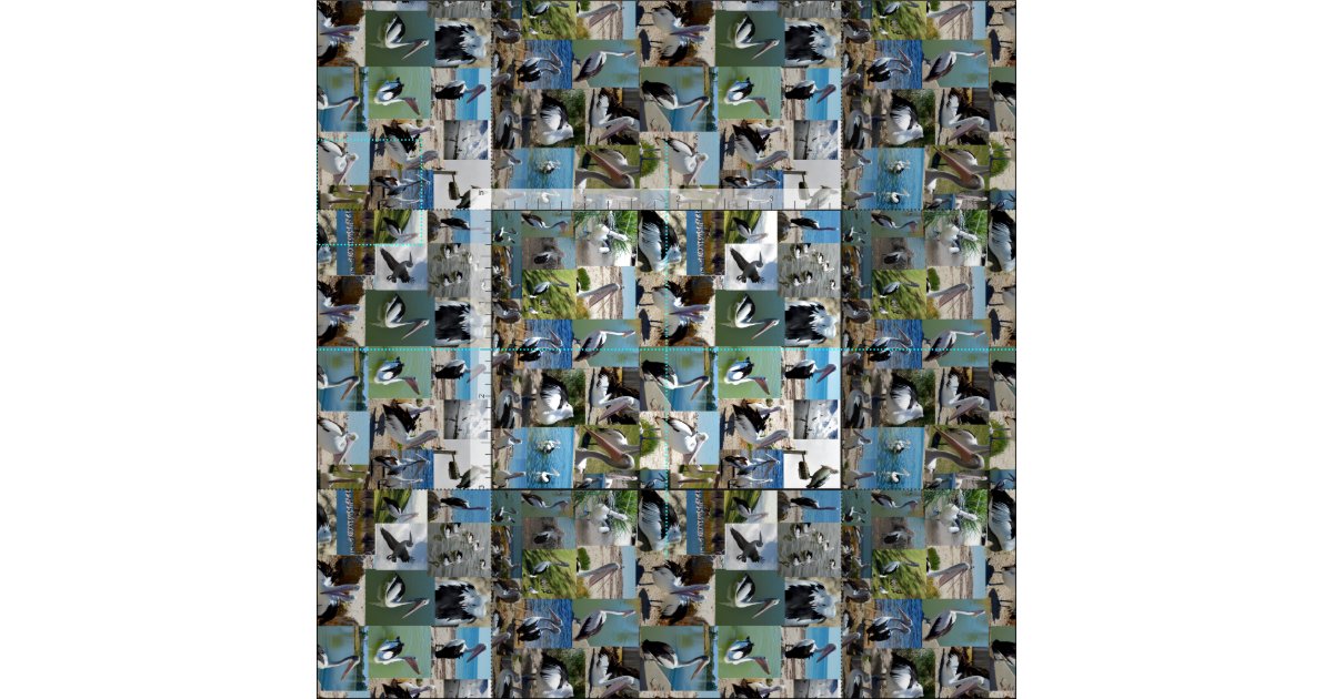 Pelican Photo Collage, Fabric | Zazzle
