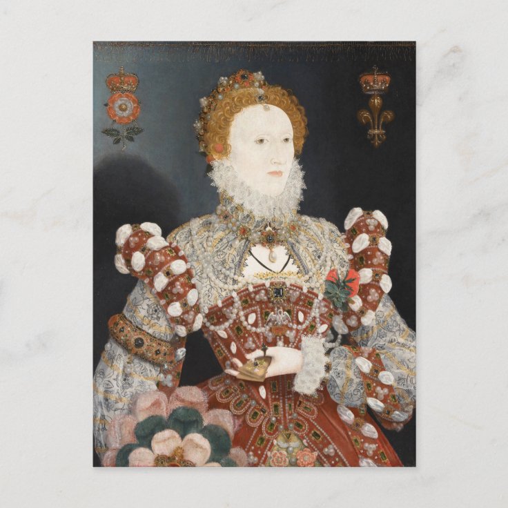 Pelican Portrait Queen Elizabeth I Postcard | Zazzle