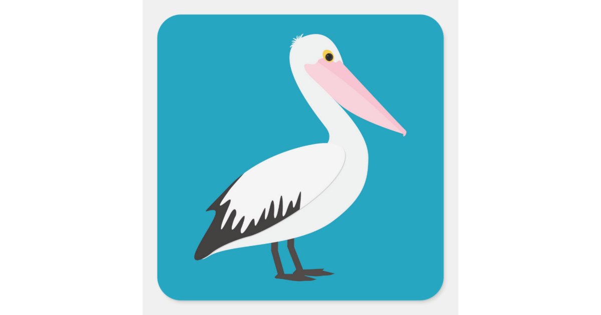 Pelican Square Sticker | Zazzle