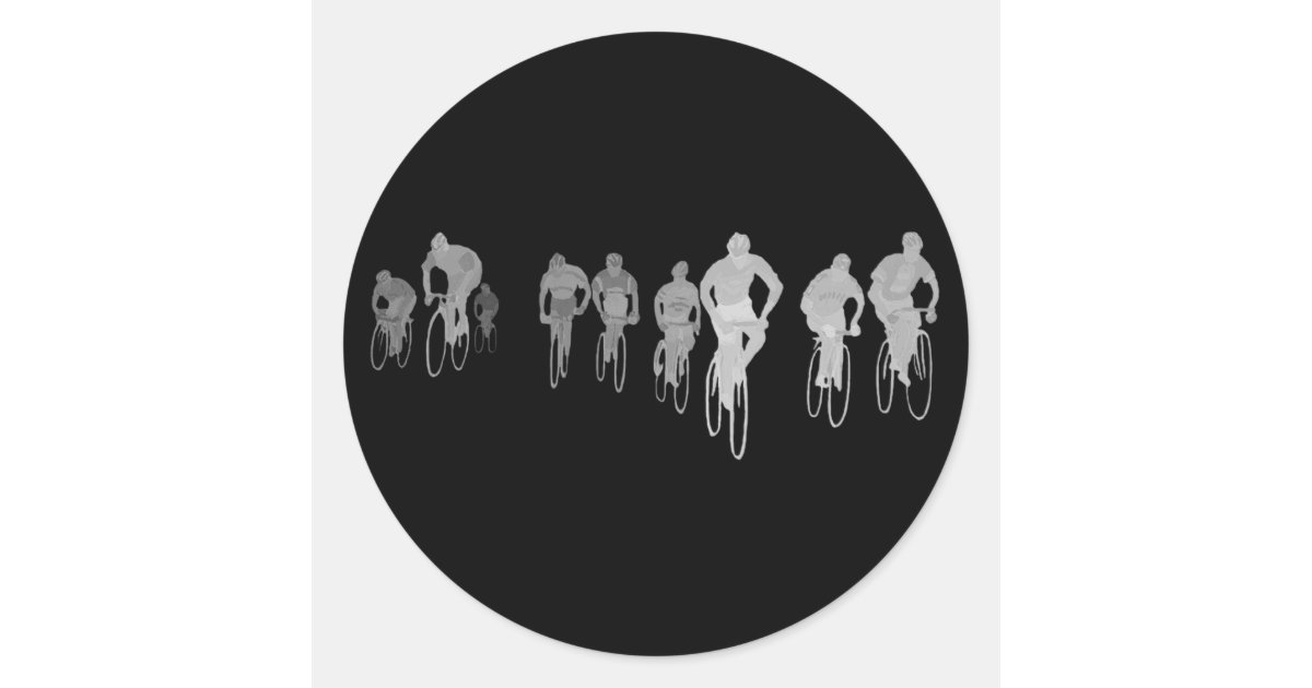 Peloton commute classic round sticker | Zazzle