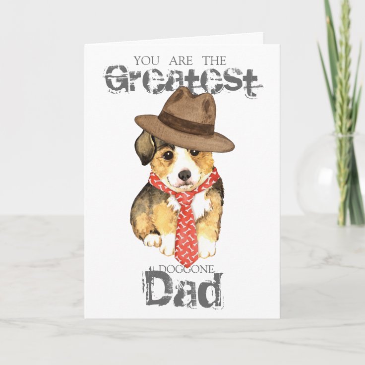 Pembroke Welsh Corgi Dad Card | Zazzle
