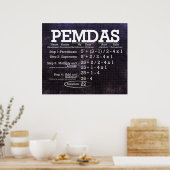 PEMDAS Poster | Zazzle