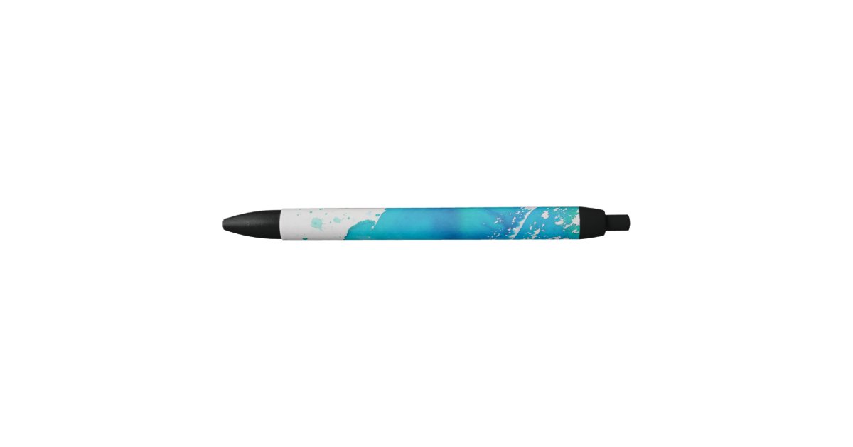 Pen Blue White Ocean Art Design | Zazzle