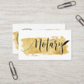 Pen Gold NOTARY PHOTO Feather Signing Agent Business Card | Zazzle