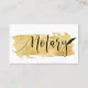 Pen Gold NOTARY PHOTO Feather Signing Agent Business Card | Zazzle