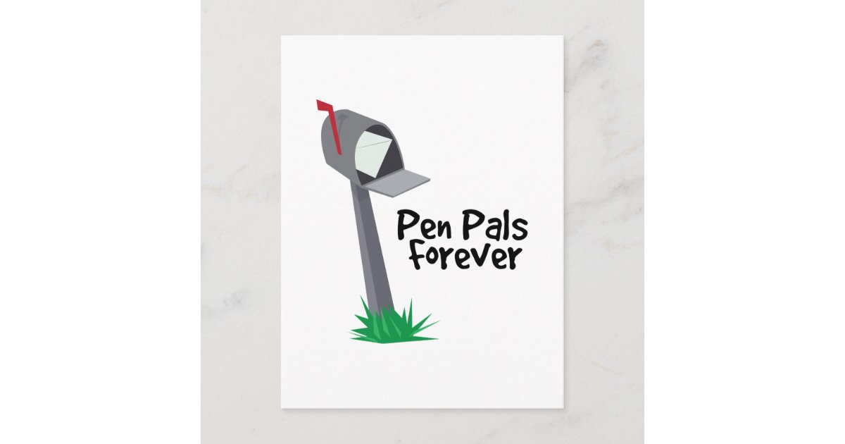 Pen Pals Forever Postcard | Zazzle
