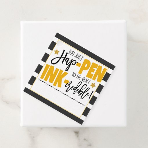 Pen Thank You Gift Tags | Zazzle