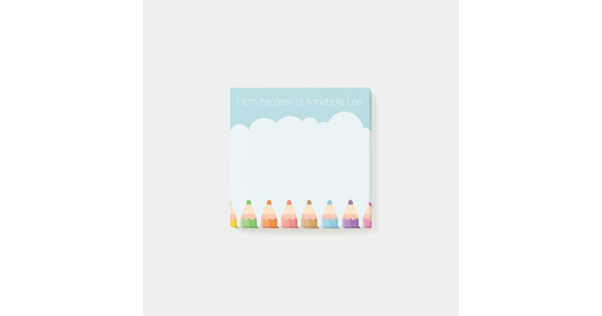 Pencil Cloud Post-it Notes | Zazzle
