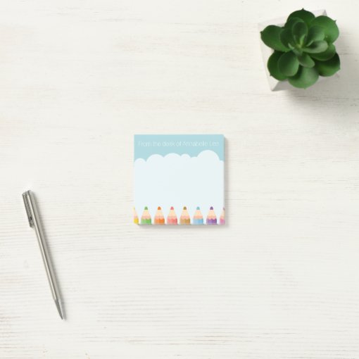 Pencil Cloud Post-it Notes | Zazzle