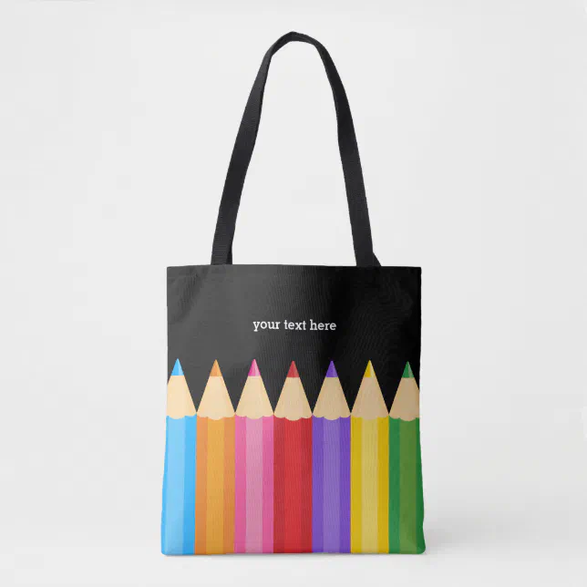 Pencil colors tote bag | Zazzle