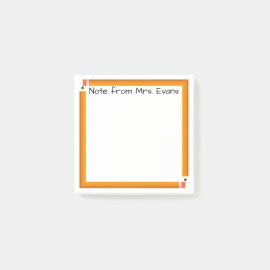 Pencil Frame Post-it Notes | Zazzle.com