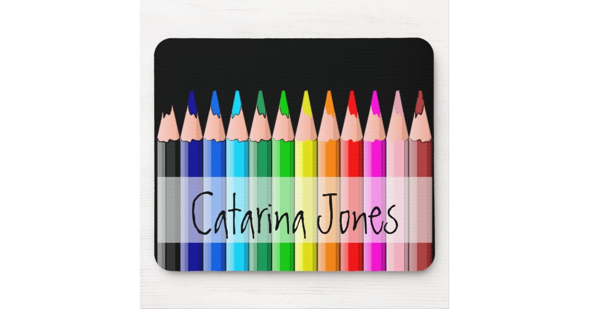 Pencils - Customized Mouse Pad | Zazzle