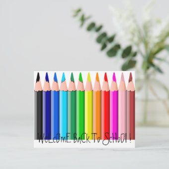 Pencils, WeLcOmE BaCk To ScHoOl ! Postcard | Zazzle