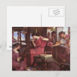 Penelope And The Suitors - John William Waterhouse Postcard | Zazzle