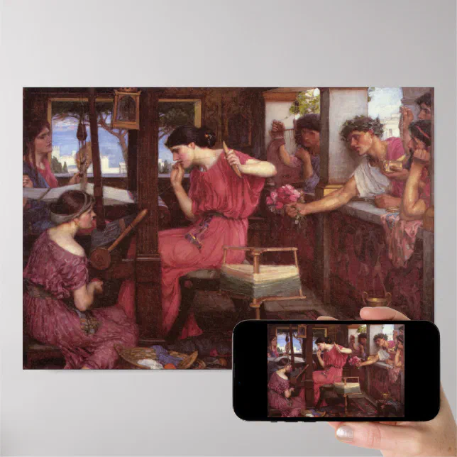 Penelope And The Suitors - John William Waterhouse Poster | Zazzle