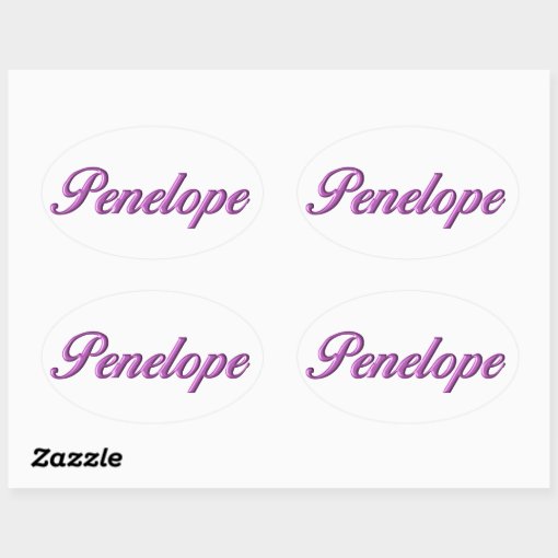 Penelope sticker name | Zazzle