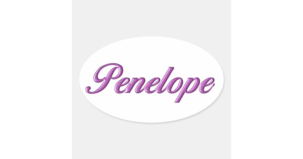 Penelope sticker name | Zazzle