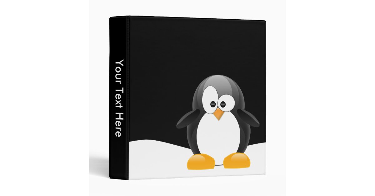 Penguin 3 Ring Binder | Zazzle