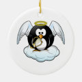 Penguin Angel Ceramic Ornament | Zazzle