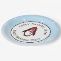 Penguin birthday party plates for winter birthdays | Zazzle