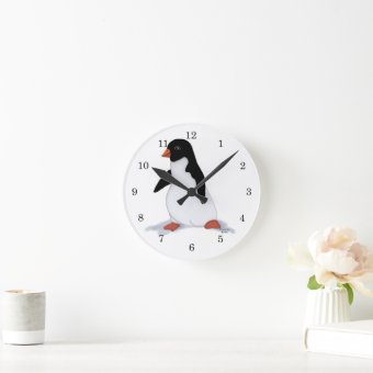 Penguin Clock | Zazzle