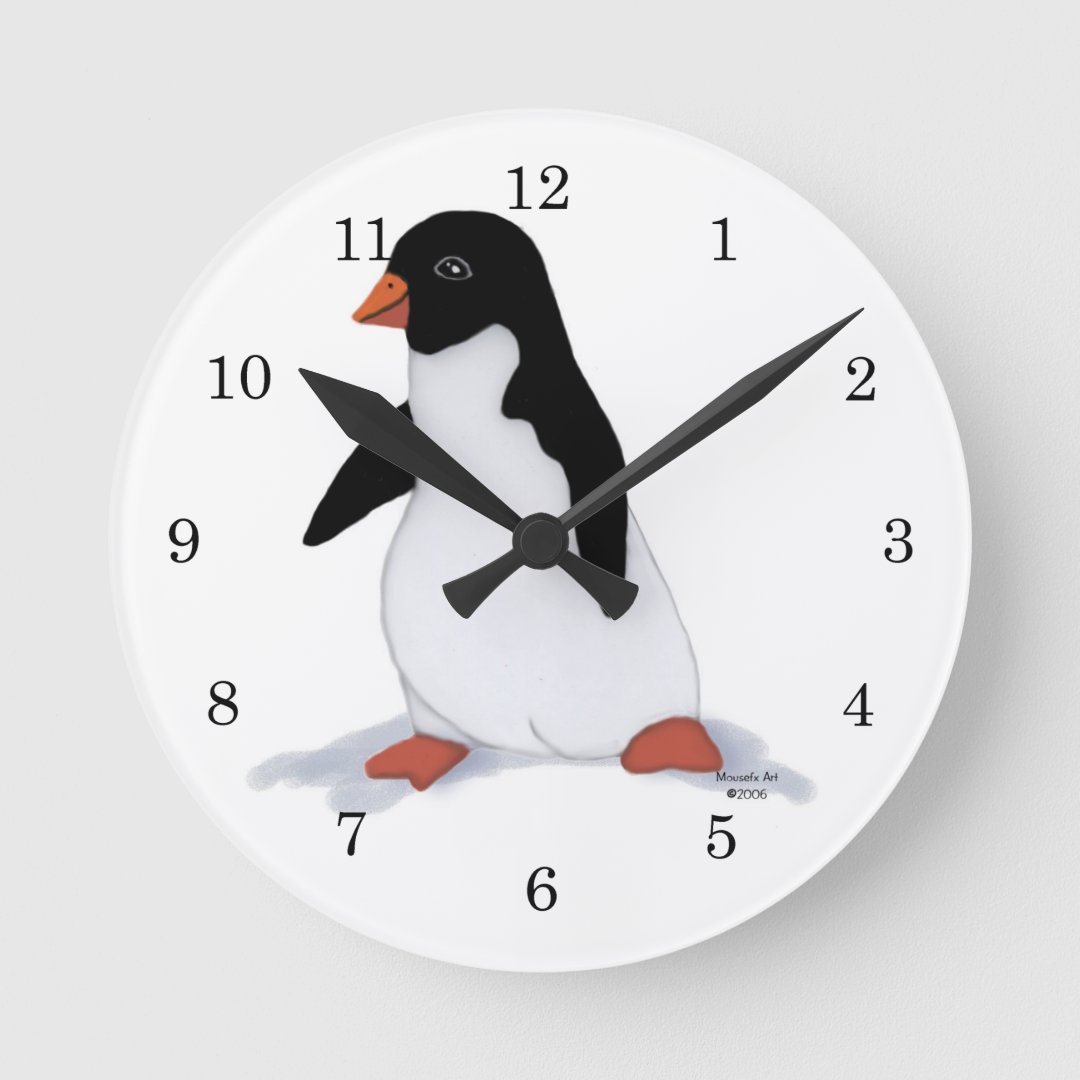 Penguin Clock | Zazzle