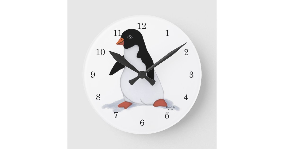 Penguin Clock | Zazzle