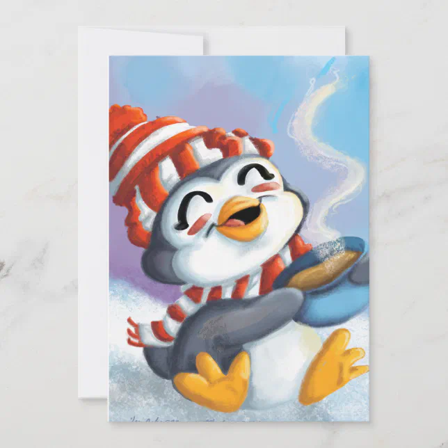 Penguin Cocoa card | Zazzle