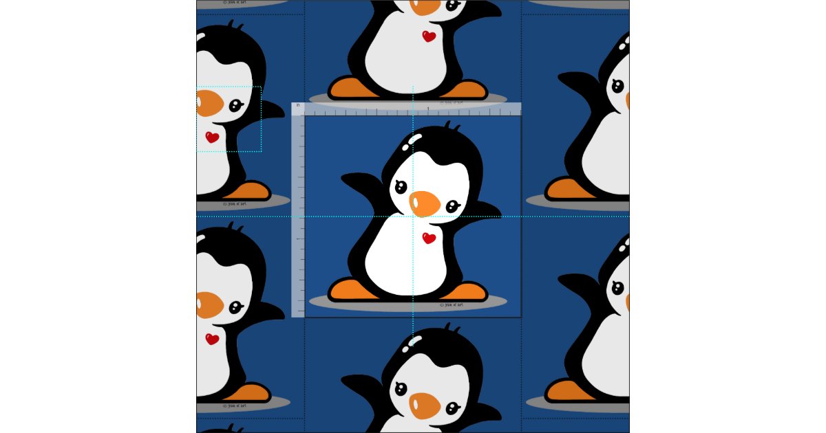 Penguin Fabric | Zazzle