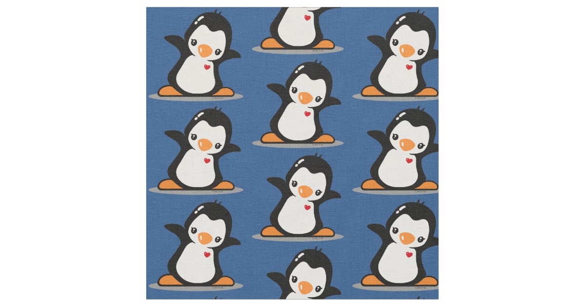 Penguin Fabric | Zazzle