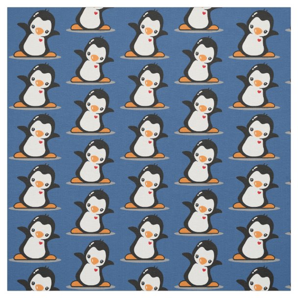 Cute Baby Penguin Fabric | Zazzle.com