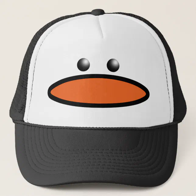 Penguin Face Trucker Hat | Zazzle