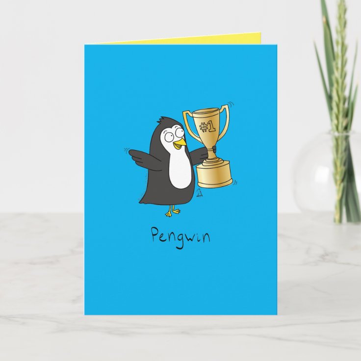 Penguin Funny Greeting Card | Zazzle