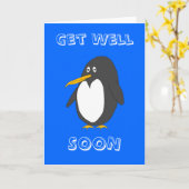 Penguin Get Well Soon Card | Zazzle
