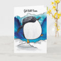 Penguin Get Well Soon Card | Zazzle