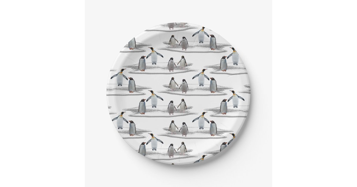Penguin Iceberg Party Paper Plate | Zazzle