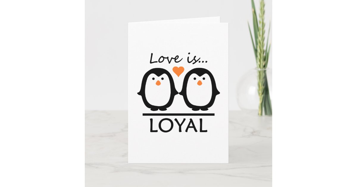 Penguin Love Card | Zazzle