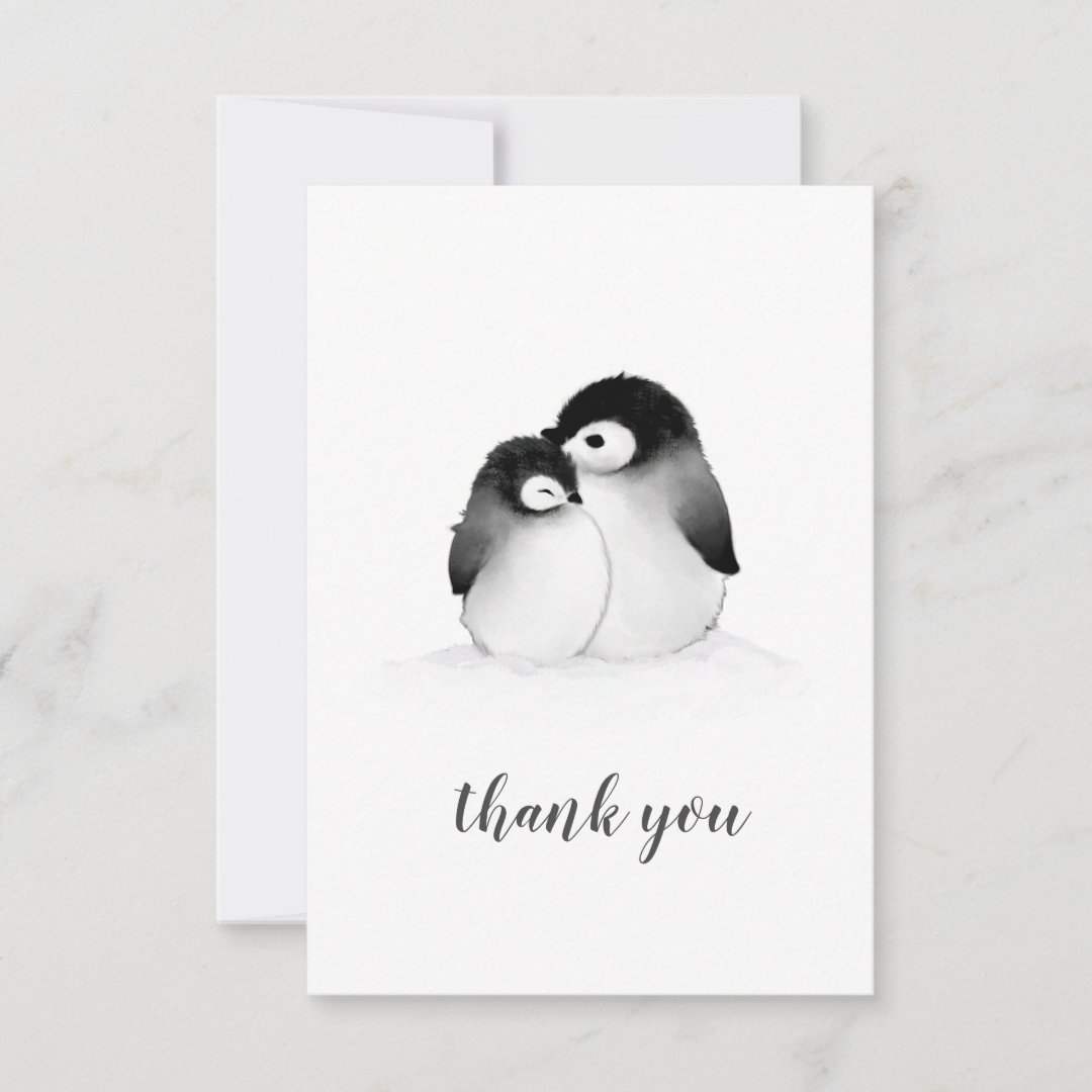 Penguin Thank You Card | Zazzle