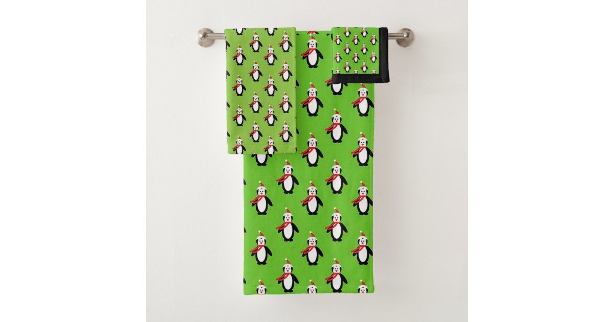 Penguins Bath Towel Set | Zazzle