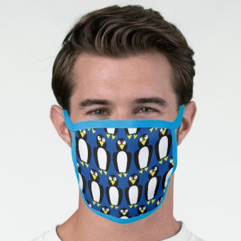 Penguins Cute Colorful Winter Birds Animal Zoo Face Mask | Zazzle