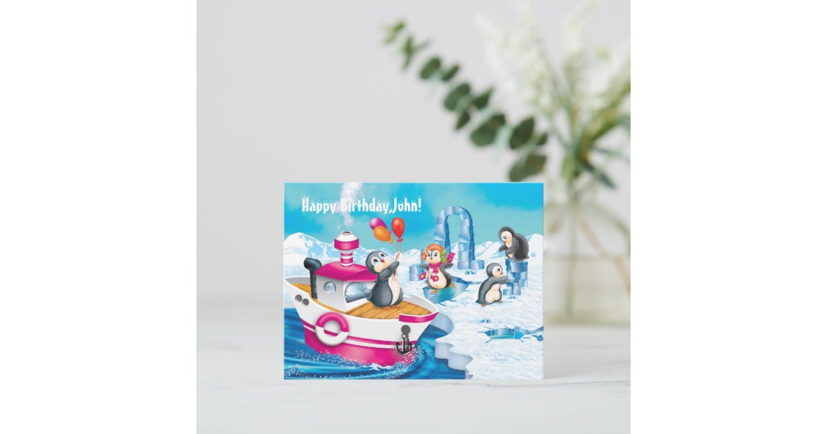 penguins in Antarctica Postcard | Zazzle