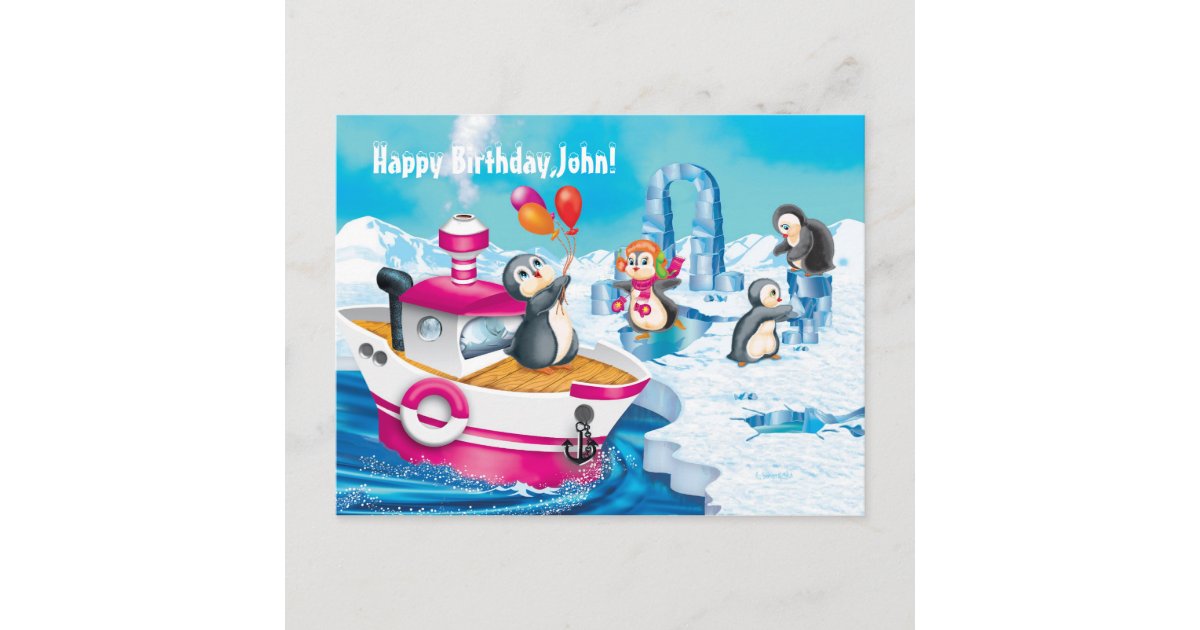 penguins in Antarctica Postcard | Zazzle