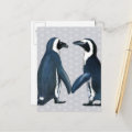 Penguins In Love Postcard | Zazzle