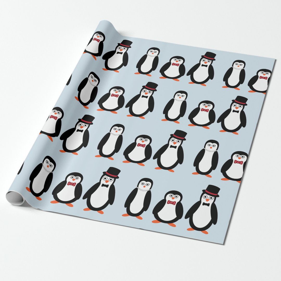 Penguins Wrapping Paper | Zazzle
