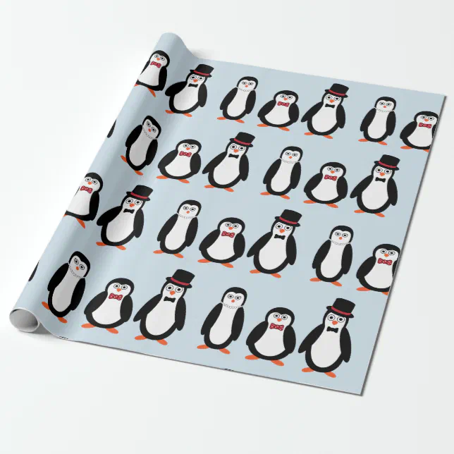 Penguins Wrapping Paper | Zazzle