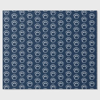 Penn State Nittany Lion Paw Wrapping Paper | Zazzle