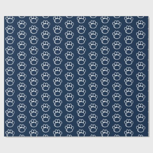 Penn State Nittany Lion Paw Wrapping Paper | Zazzle