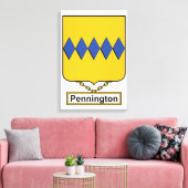 Pennington Family Crest Canvas Print | Zazzle